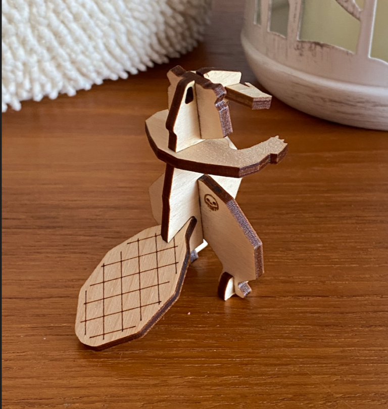 Flat BAVER Beaver Laser Cut File - Metro Grade Goods